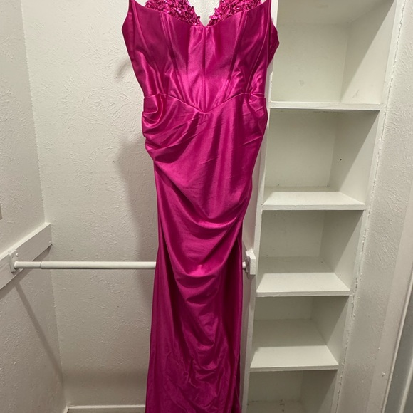 Dresses | Elegant Pink Satin Nightgown | Poshmark